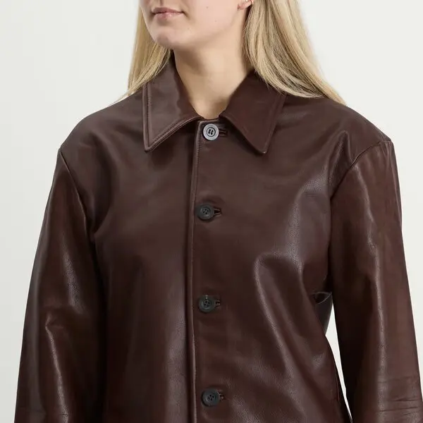 Studio Nicholson Landau Slim Fit Leather Jacket