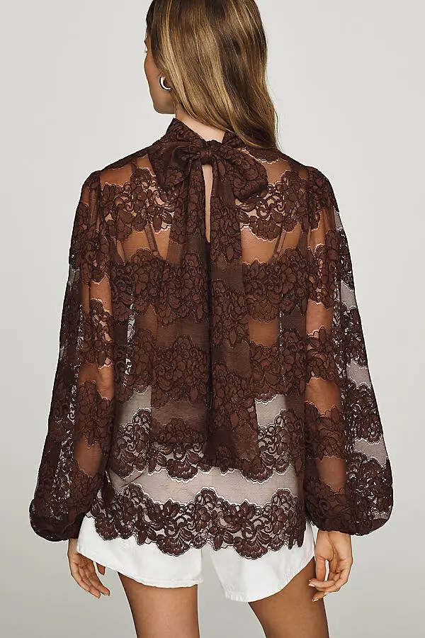 MAUDE CLUB Shana Lace Blouse