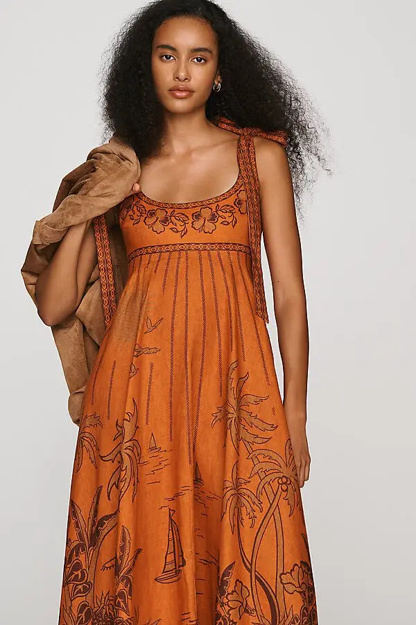 ALEMAIS Boathouse Ballet Linen Dress
