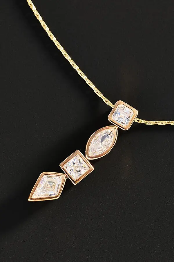 Anthropologie Demi-fe Delicate Pendant Necklace - Gold