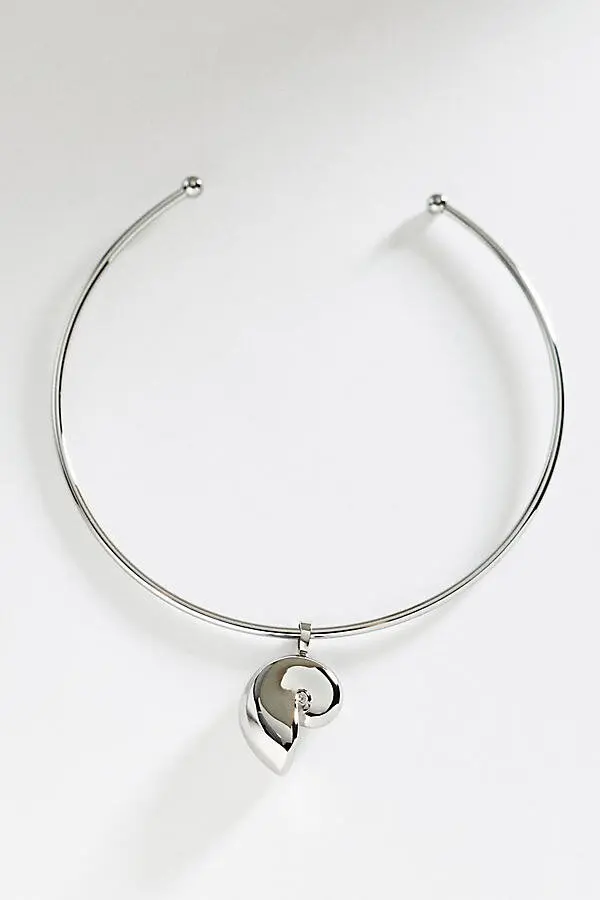 HEAVEN MAYHEM Husk Charm Necklace - Silver