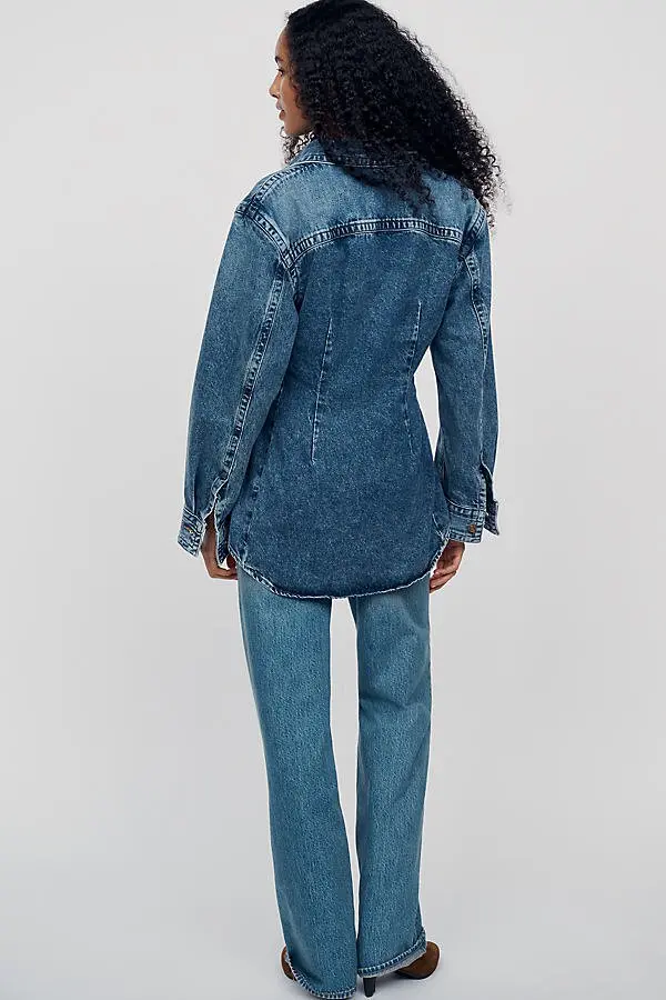 AGOLDE Wilma Denim Shirt Top