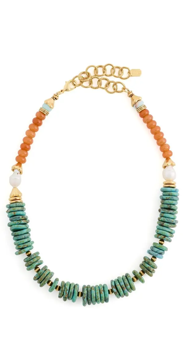 ELIZABETH COLE Tracey Necklace - Turquoise