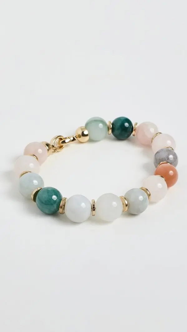 Shashi Le Bracelette Pierre Beaded Bracelet With Gold Tone Accents