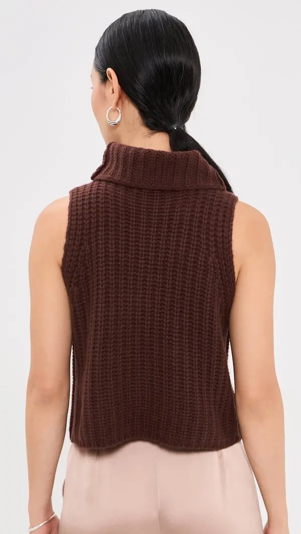 Sablyn Saige Cropped Cashmere Turtleneck Pullover