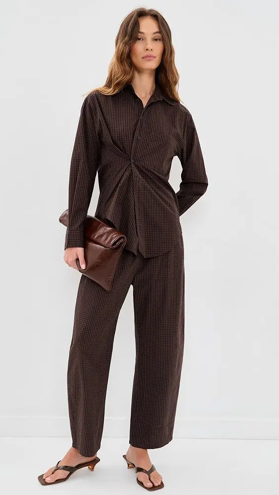 PISTOLA Mila Button Down Wrap Top
