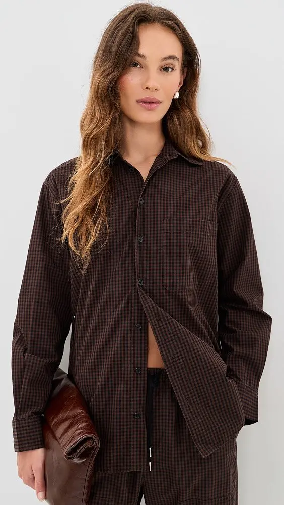 PISTOLA Mila Button Down Wrap Top