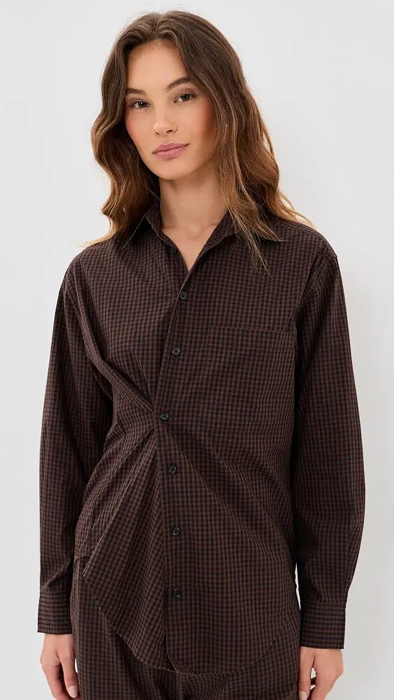 PISTOLA Mila Button Down Wrap Top