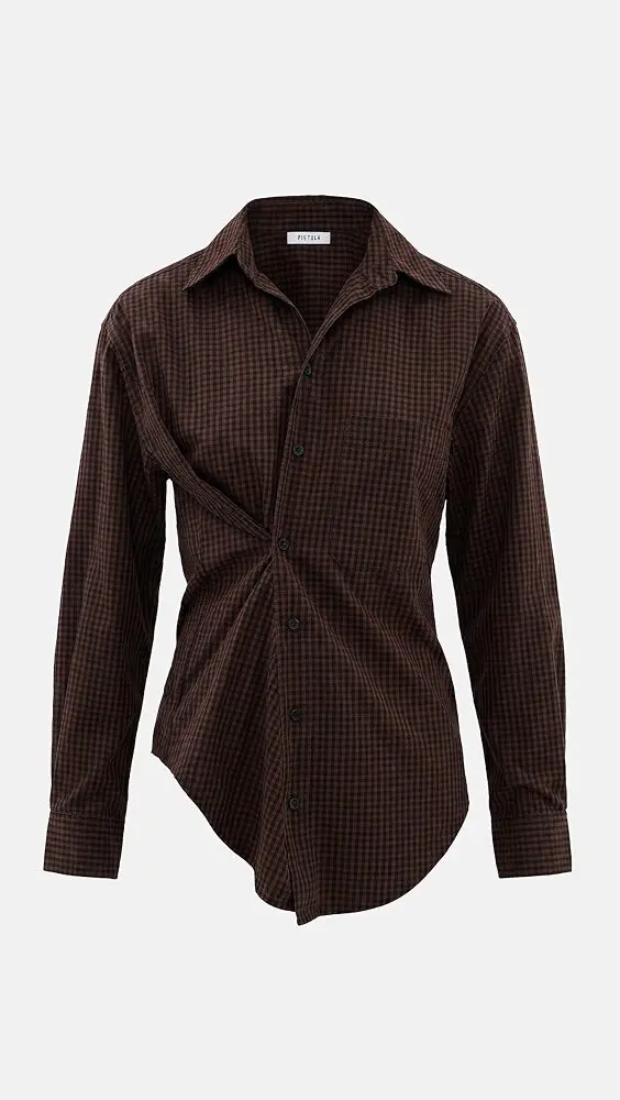 PISTOLA Mila Button Down Wrap Top