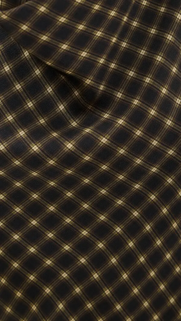 Vince Ombre Plaid Silk Blouse