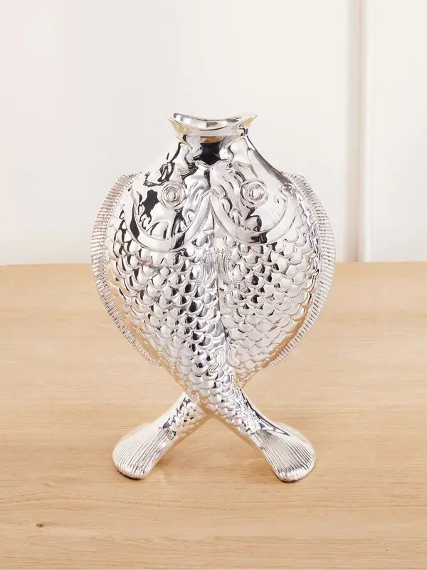 Christofle Plated Metal Vase
