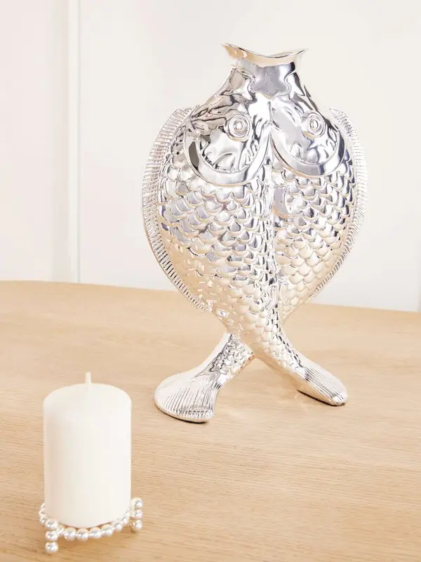 Christofle Plated Metal Vase