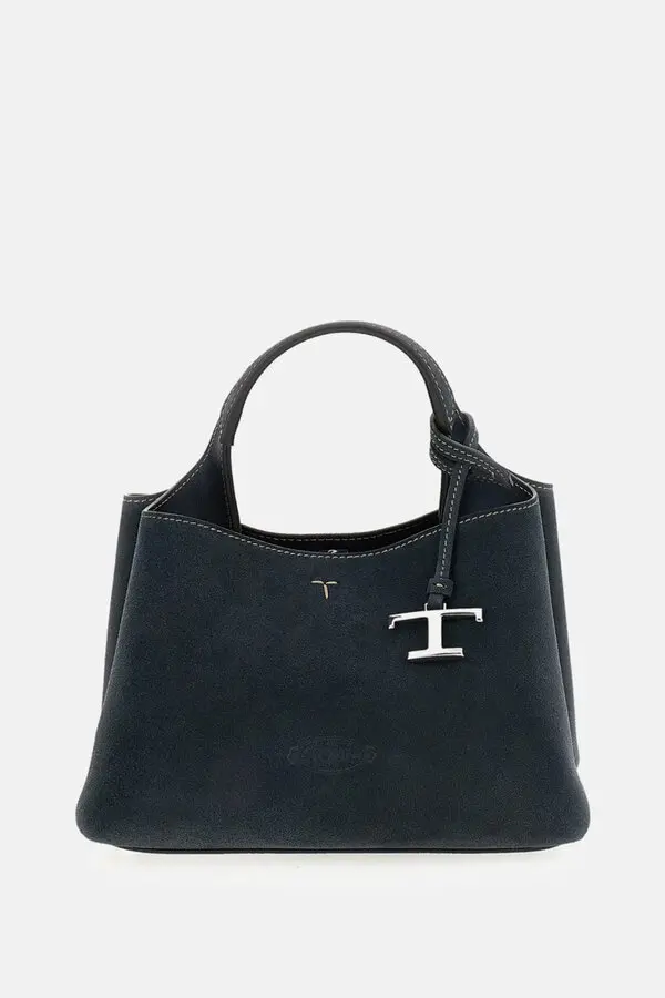 TOD'S Suede Bag Apa Sacca Micro - Blue