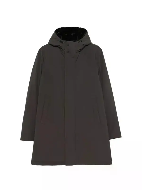 Herno Hooded Parka With Faux Fur Collar