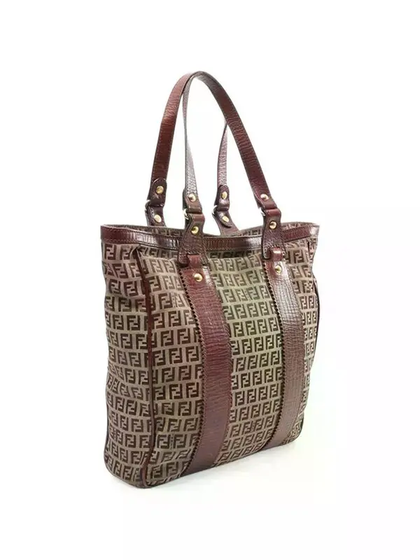 Fendi Zucchino Canvas Tote Bag