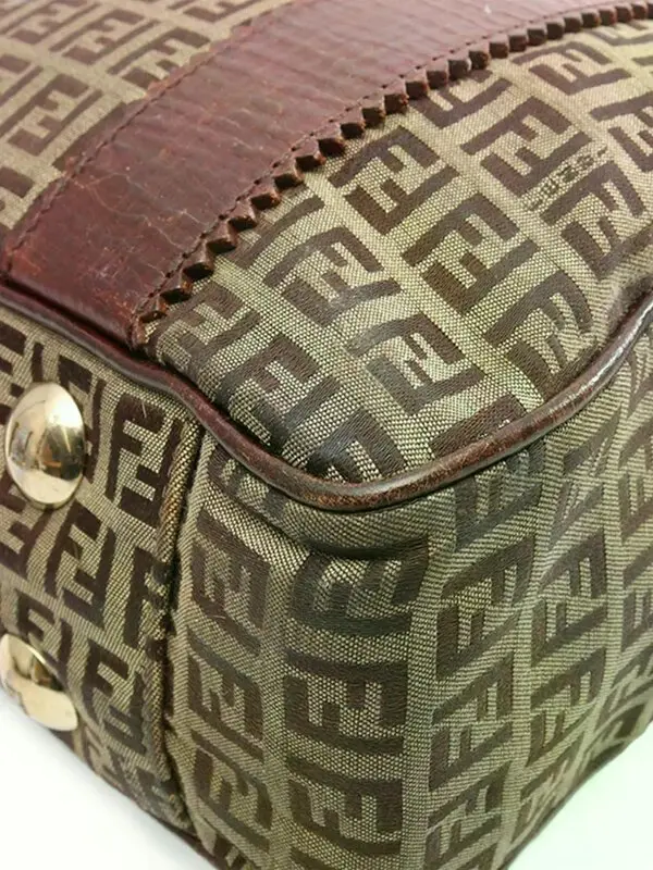 Fendi Zucchino Canvas Tote Bag