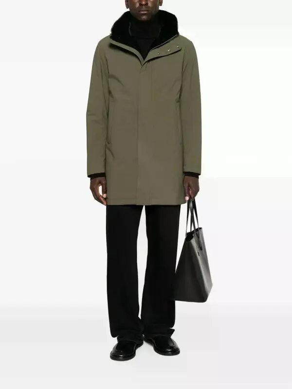 Herno Faux-fur Trim Hooded Jacket