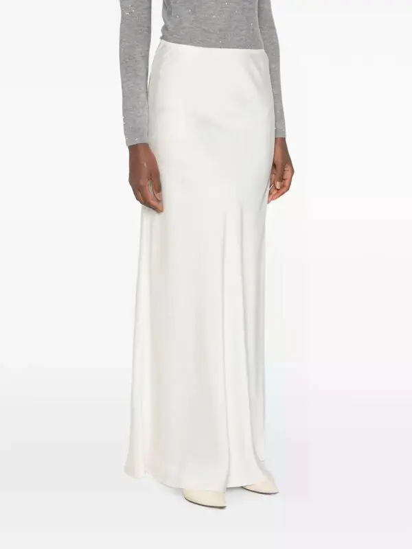 Fabiana Filippi Satin Finish Skirt - White