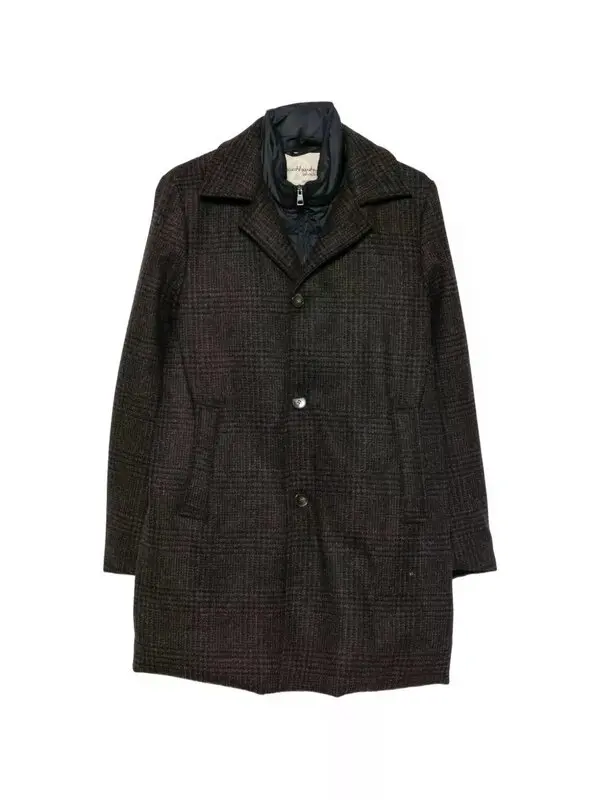ZEROSETTANTA STUDIO Check-pattern Single-breasted Coat