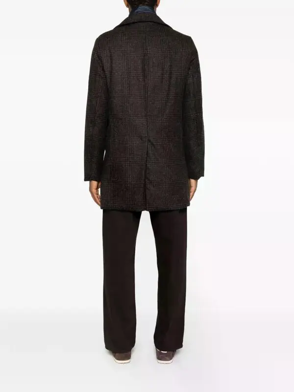 ZEROSETTANTA STUDIO Check-pattern Single-breasted Coat