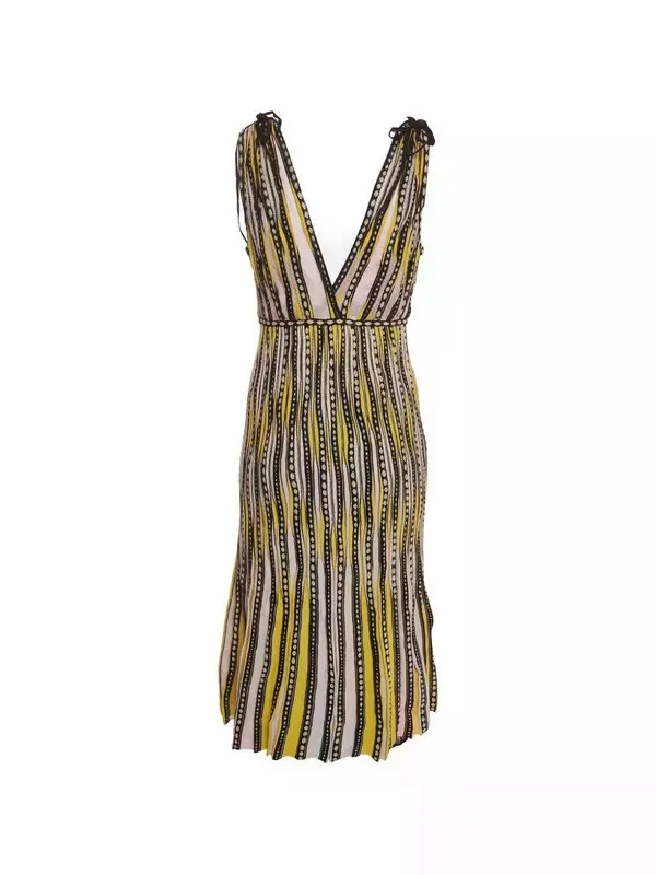 Missoni Alga Bubble-pattern Midi Dress - Yellow