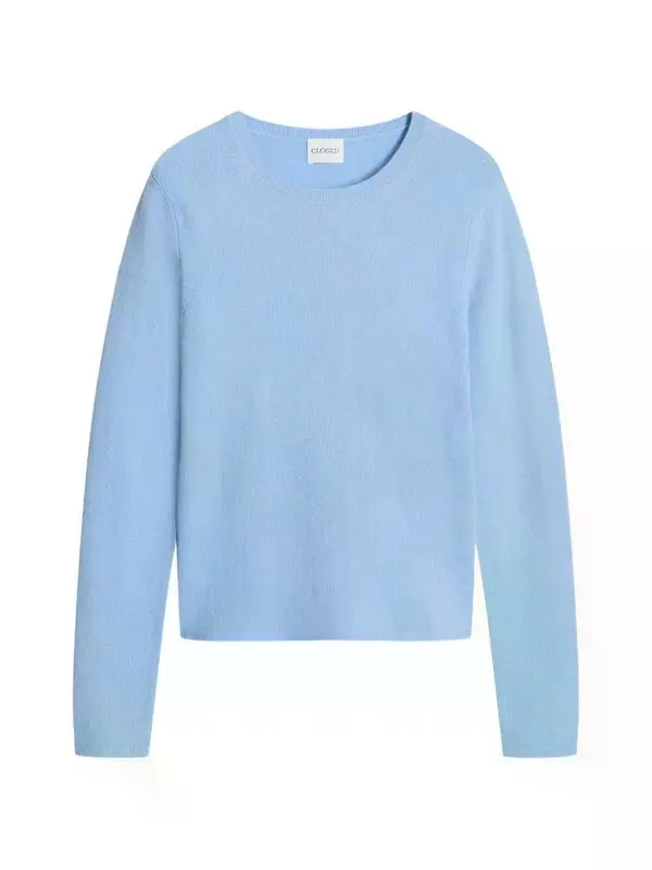 Closed Crew-neck Long-sleeve Sweater