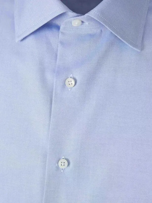 Canali Spread-collar Button-down Shirt