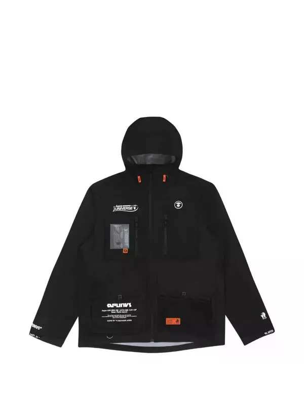 AAPE BY *A BATHING APE Moonface-print Hooded Jacket