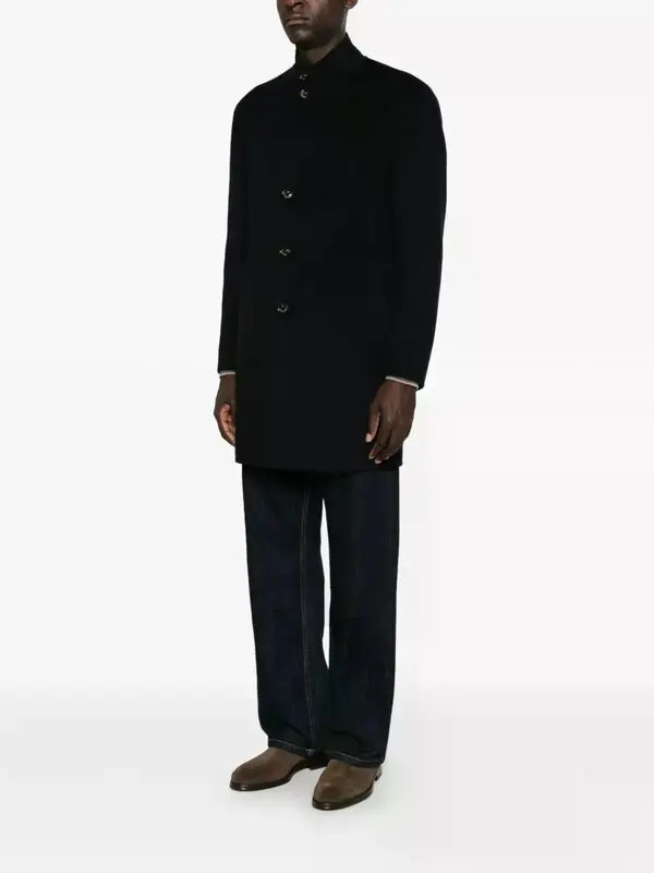 MONTECORE Button-fastening High Neck Coat