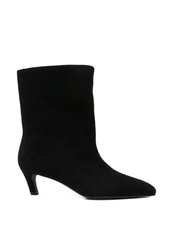 LINDA BAUMANN Pointed-toe Suede Boots