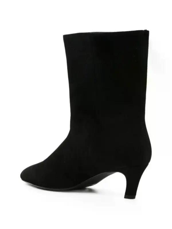 LINDA BAUMANN Pointed-toe Suede Boots