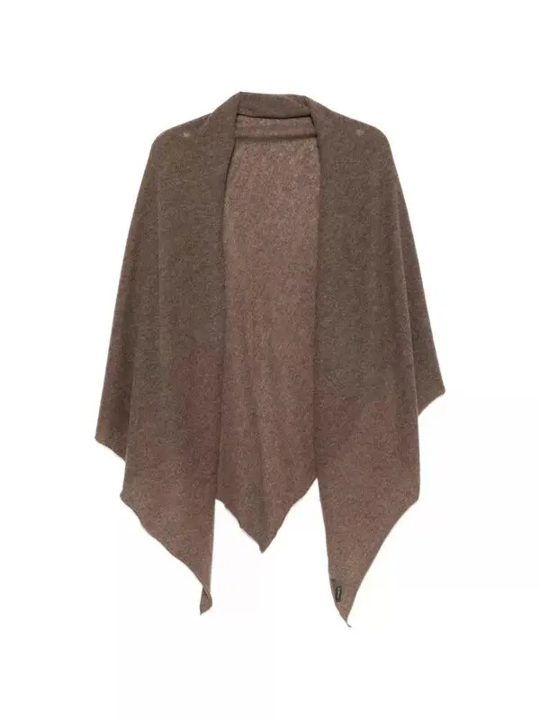 Faliero Sarti Fine-knit Asymmetric Scarf - Brown