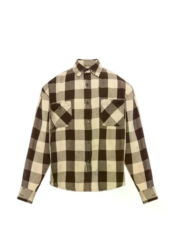 DIESEL® Check Distressed Shirt
