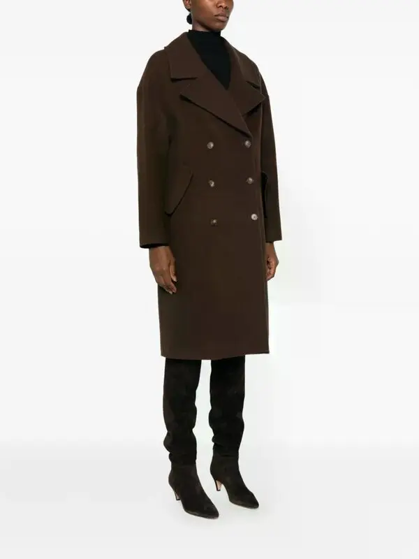 LE SULLY STUDIO Double-breasted Notched-lapel Coat