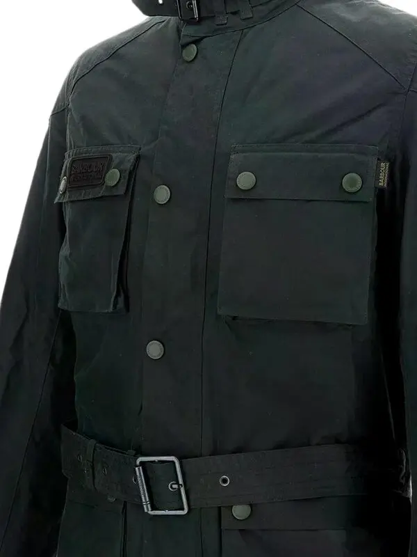 BARBOUR INTERNATIONAL Blackwell Belted Waxed Jacket