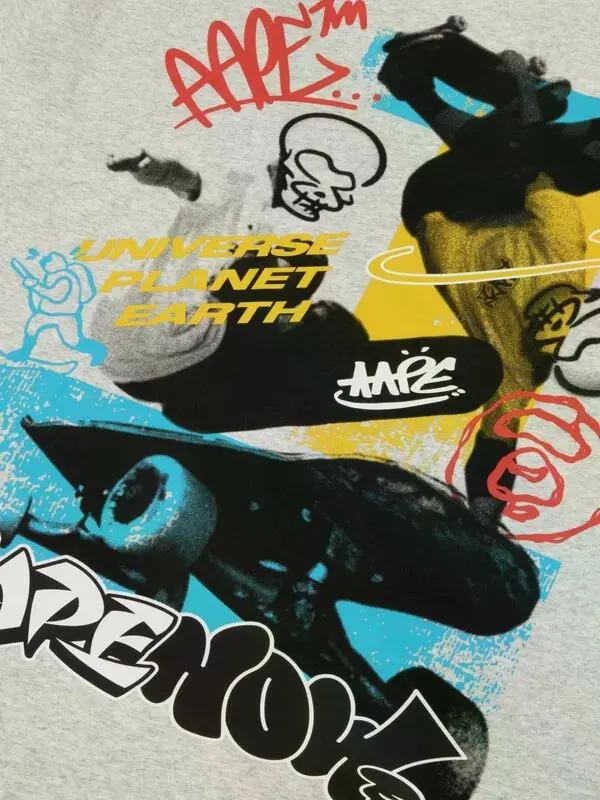 AAPE BY *A BATHING APE Logo-graphic-print T-shirt