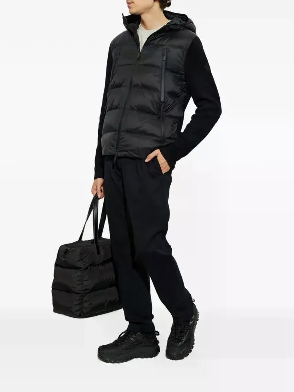 Moncler Wool Padded Zip-up Cardigan