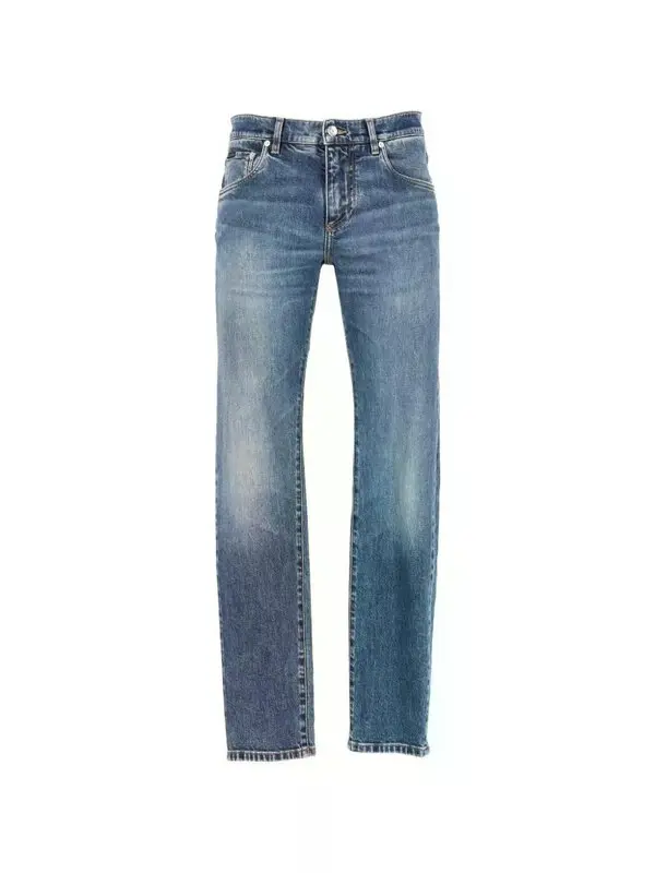 Dolce & Gabbana Logo Plaque Straight-leg Jeans