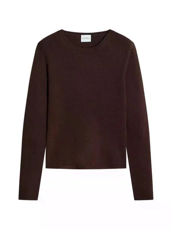 Closed Crew-neck Long-sleeve Sweater