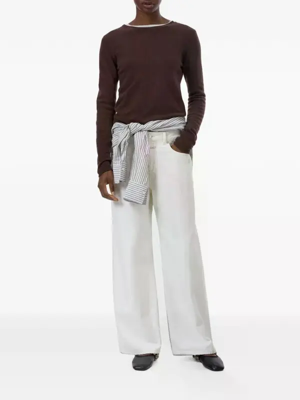 Closed Crew-neck Long-sleeve Sweater