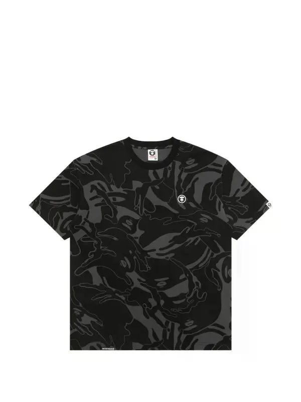 AAPE BY *A BATHING APE Moonface Camo-print T-shirt