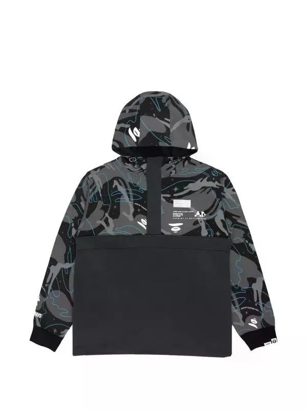 AAPE BY *A BATHING APE Logo-print Camo-pattern Hoodie