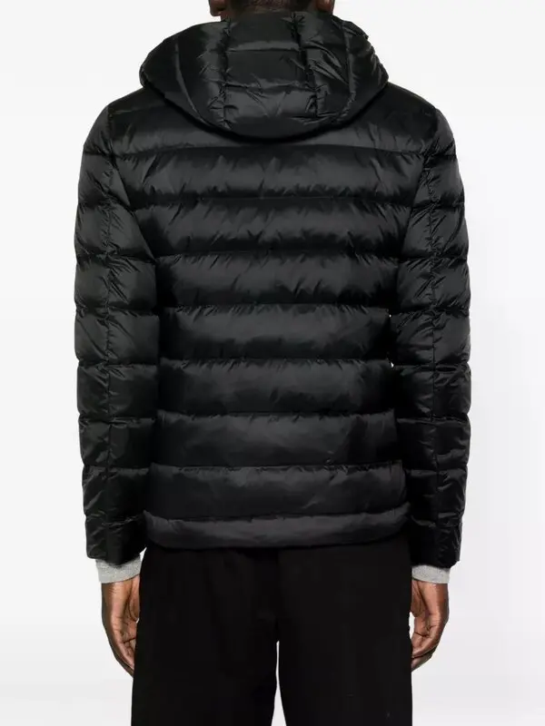BLAUER. Quilted Hooded Jacket - Black