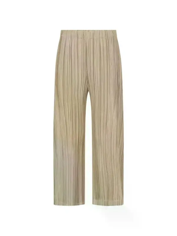 Issey Miyake Beige Pleated Trousers - Neutrals