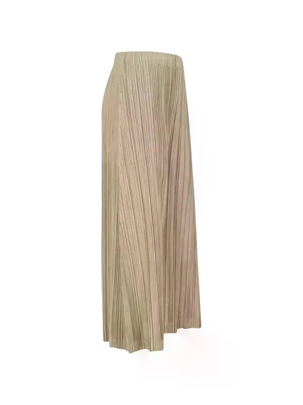 Issey Miyake Beige Pleated Trousers