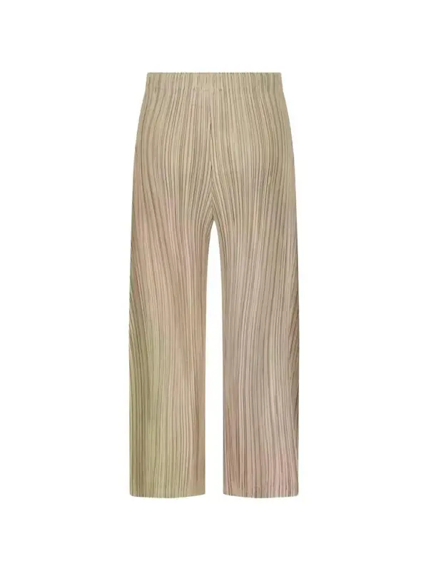 Issey Miyake Beige Pleated Trousers