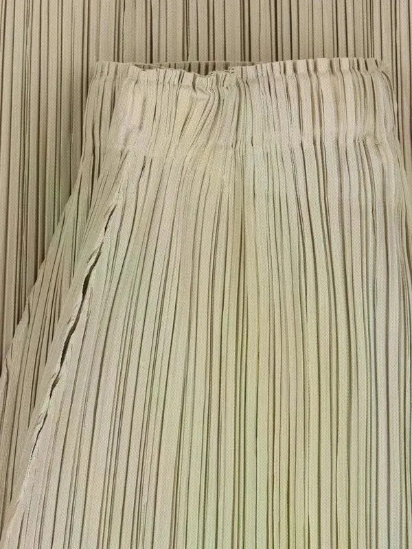 Issey Miyake Beige Pleated Trousers