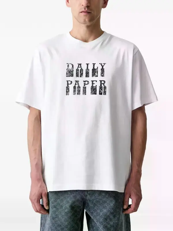 DAILY PAPER Dp Blocked Logo-print T-shirt