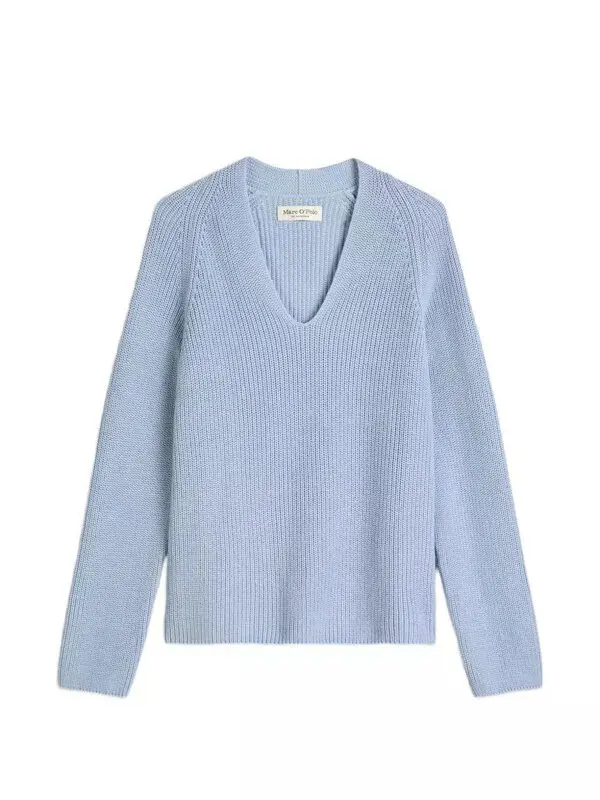 Marc O'polo V-neck Ribbed Knit Sweater