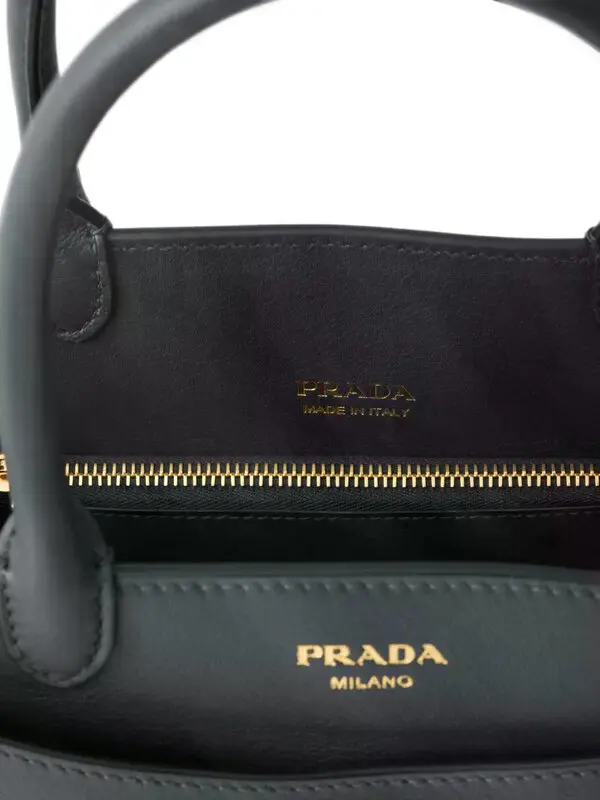 Prada Large Leather Handbag - Black